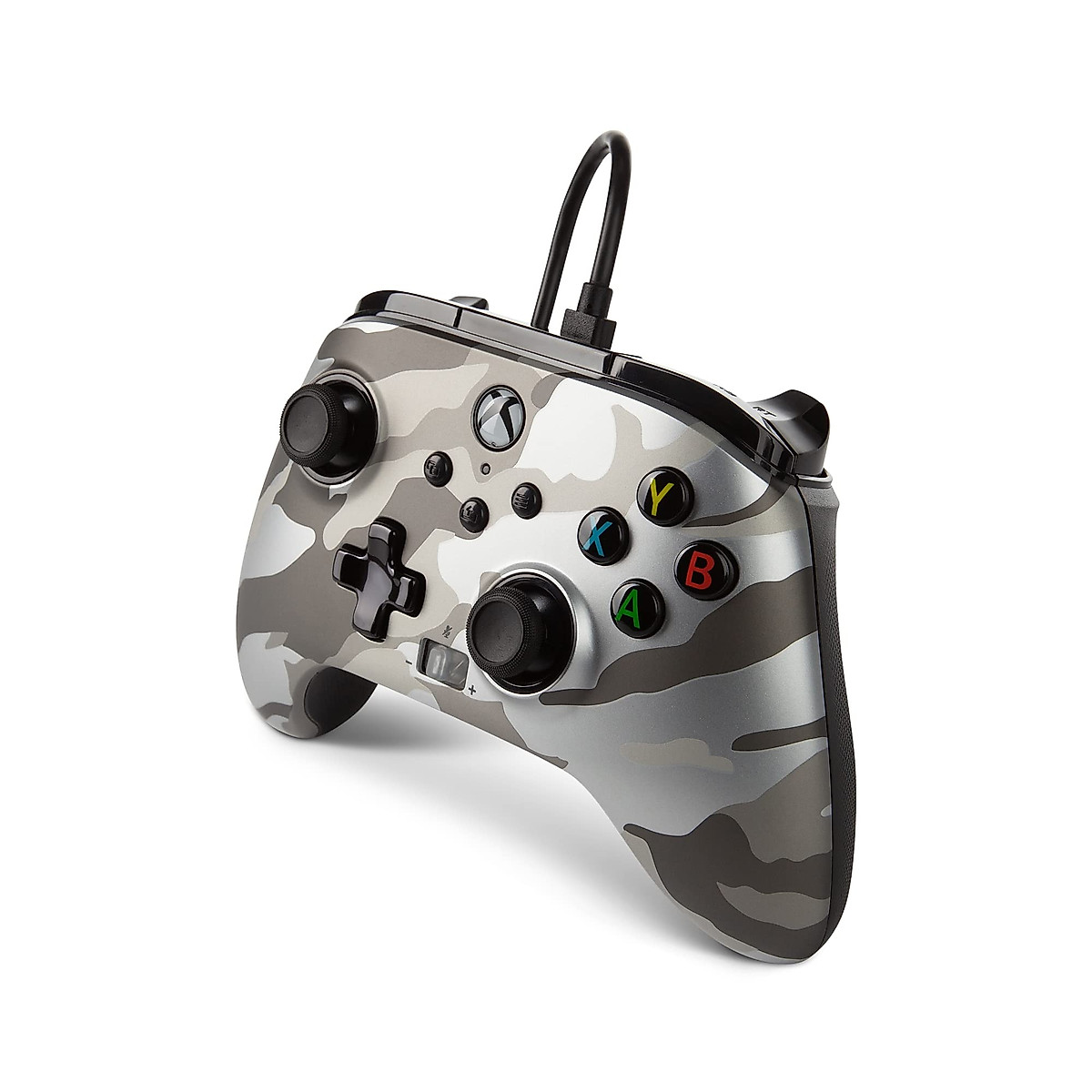 PowerA Enhanced Wired Controller for Xbox Series X|S - Metallic Arctic Camo, gamepad, wired video game controller, gaming controller, Xbox Series X|S