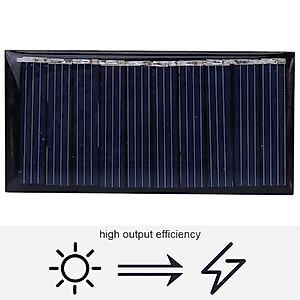 Mini Solar Panel, Polycrystalline Solar Panel, Waterproof and Energy Saving for Household Lights, Electric Fans, Solar Water Pumps, Solar Street Lights