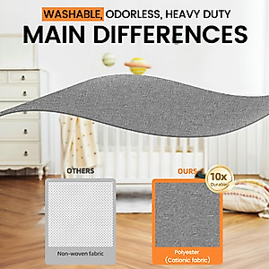 Criusia 3 Pack Sock Underwear Organizer Dividers, 64 Cell Drawer Organizers Fabric Foldable Cabinet Closet Organizers and Storage Boxes for Storing Socks, Underwear, Ties (16+24+24 Cell, Gray)