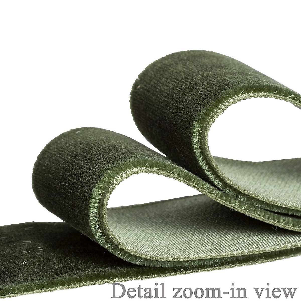 YASEO Moss Green Velvet Ribbon, 3/8 inch x 25 Yards, Ideal for Choker, Gift Wrapping, Crafts, and Decorations