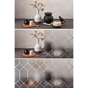 Artscape Old English | Window Privacy Film Textured Glass Pattern | Non-Adhesive & UV Protection | Easy to Apply & Removable | 24 x 36 inches | Made in USA