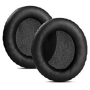 TaiZiChangQin Pro4AA Ear Pads Cushions Replacement Earpads Compatible with Koss Pro-4AA Pro4AA Pro 4AA Headphone Protein Leather Black
