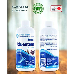 Pet Water Additive Oral Care: for Dogs & Cats Bad Breath, Dental Rinse Freshener Treats Plaque & Teeth Tartar. Dog & Cat Mouth Clean Health Treatment for Pets Drinking Bowl