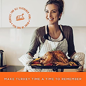 Fire & Flavor Turkey Perfect Premium All Natural Wood Chips for Smoker - Maple, Cherry, & Hickory Wood Chips - Smoker Wood Chips - Smoking Wood Chips - Smoker Chips - Smoker Accessories Gifts for Men