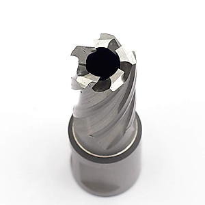 Annular Cutter JESTUOUS 3/4 Inch Weldon Shank 5/8 Cutting Diameter 1 Cutting Depth with Two-Flat HSS Kit for Magnetic Drill Press,1 Piece