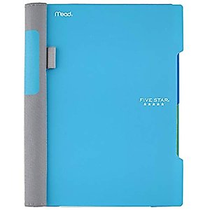 Five Star Advance Small Spiral Notebook, 2 Subject, College Ruled Paper, 100 Sheets, 9-1/2" x 6", Teal (73164)