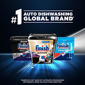 Finish Quantum Dishwasher Pods, No Pre-Rinse Dishwasher Detergent Soap Removes 24HR Dried-On Stain and Grease, Leaving a Virtually Spotless Shine, 84 Count