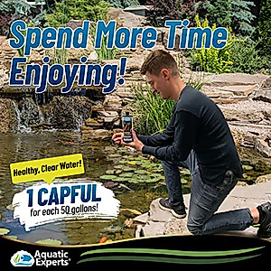 Aquatic Experts PondFirst Pond Water Conditioner - Concentrated Instant Dechlorinator for Fish Ponds, Makes Water Safe for Koi and Goldfish, Made in The USA (500 ml)