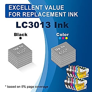 Drnoae LC3013 Ink Cartridges BK/C/M/Y, Compatible with Brother MFC-J895DW MFC-J497DW MFC-J491DW MFC-J690DW Ink Cartridges, 10 Pack