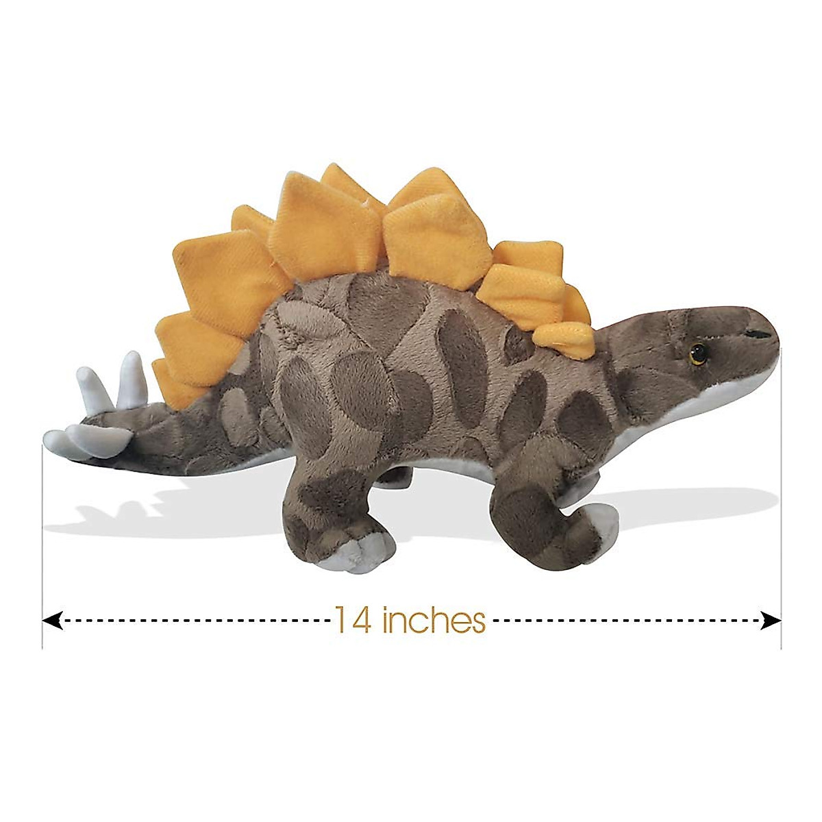 ArtCreativity 14 Inch Cozy Stegosaurus Plush Dinosaur Toy - Soft and Cuddly Stuffed Animal for Kids - Cute Nursery Decor - Carnival Prize - Best Gift for Baby Shower, Boys, Girls