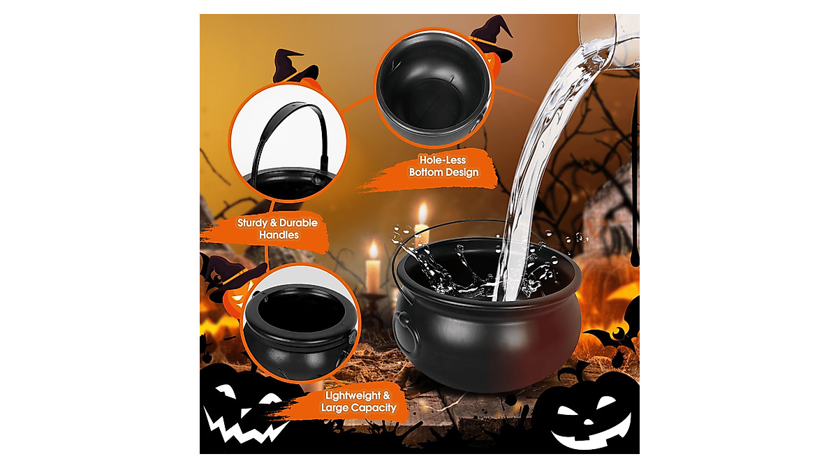 Halloween Witch Cauldron Set | 5 Sizes Party Candy Buckets