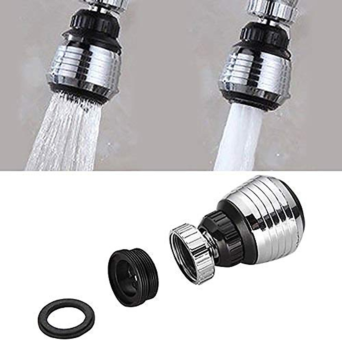 LRRH 360 Rotate Swivel Water Saving Tap Aerator Diffuser Faucet Nozzle Filter Adapter #0028/4