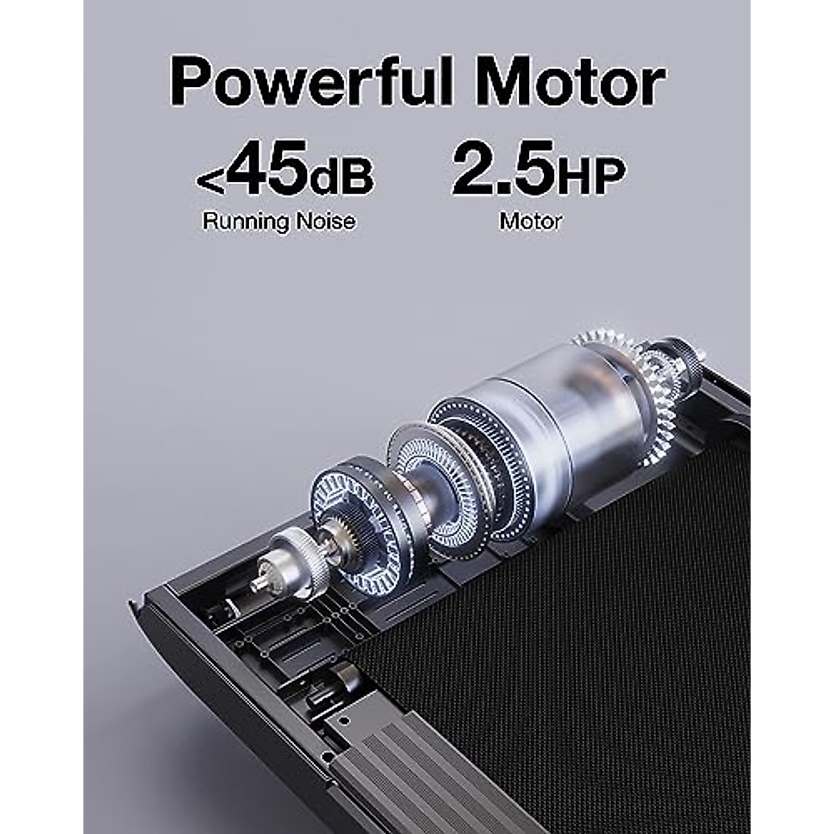 CURSOR FITNESS Under Desk Treadmill, 2 in 1 Walking Pad, 2.5 HP Quiet Brushless, 265 LBS Capacity for Home and Office Workout