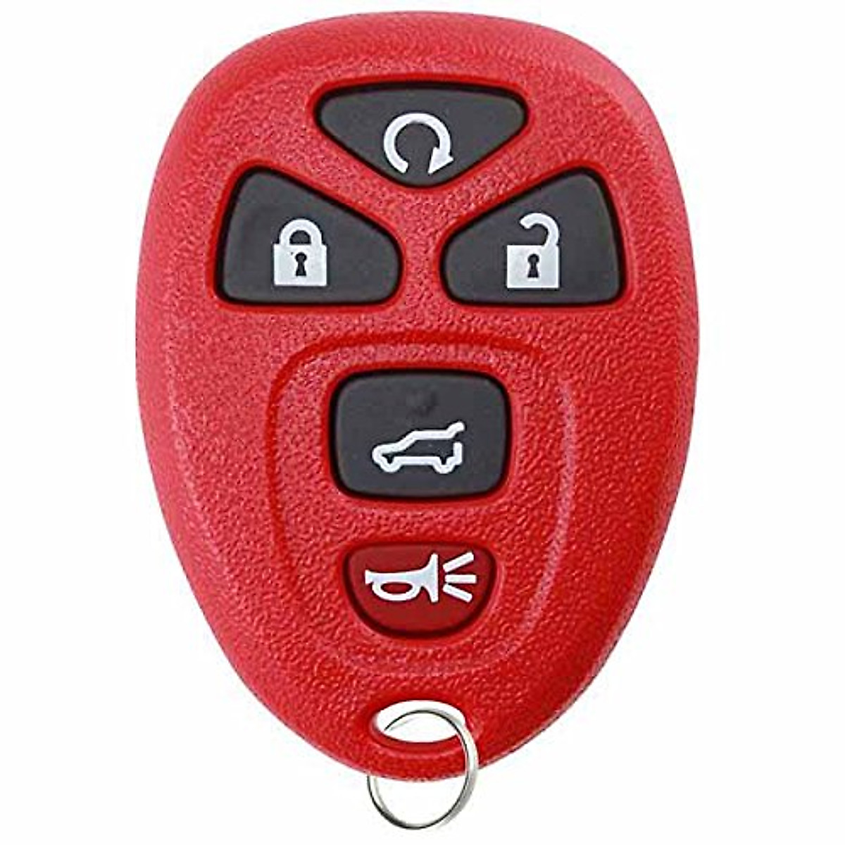 KeylessOption Keyless Entry Remote Control Car Key Fob Replacement for 15913415 -Red