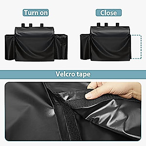 SHINESTAR 3737 Grill Cover for Char-Griller 2137 Outlaw, Competition Pro, Kingsford Barrel Charcoal Grill 30", Heavy Duty Waterproof Smoker Cover, Special Zipper Design