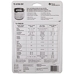 Texas Instruments TI-1795 SV Standard Function Calculator