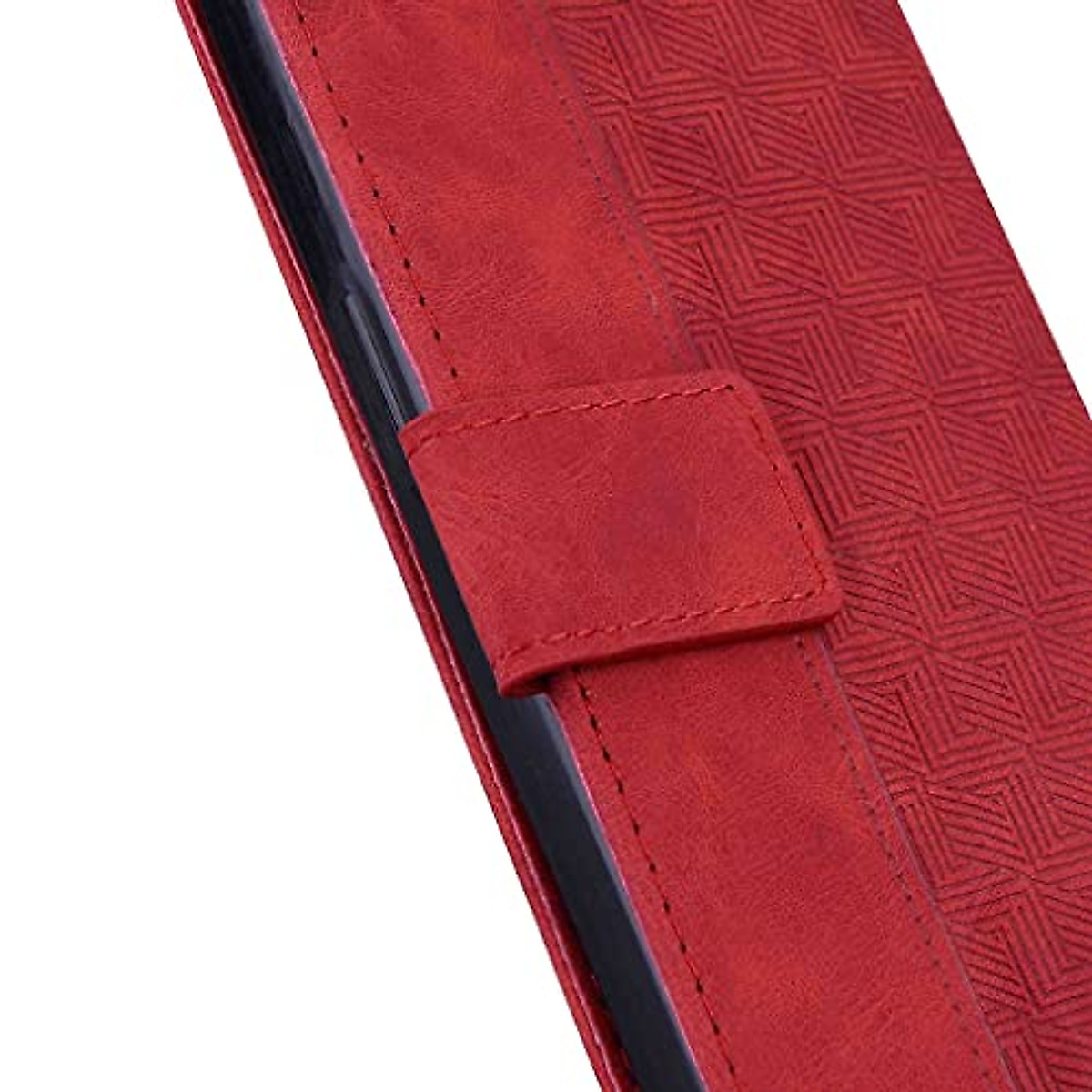 Fansipro Phone Cover Wallet Folio Case for Sony Xperia 1 III, Premium PU Leather Slim Fit Cover for Xperia 1 III, 2 Card Slots, Comfortable to Carry, Red
