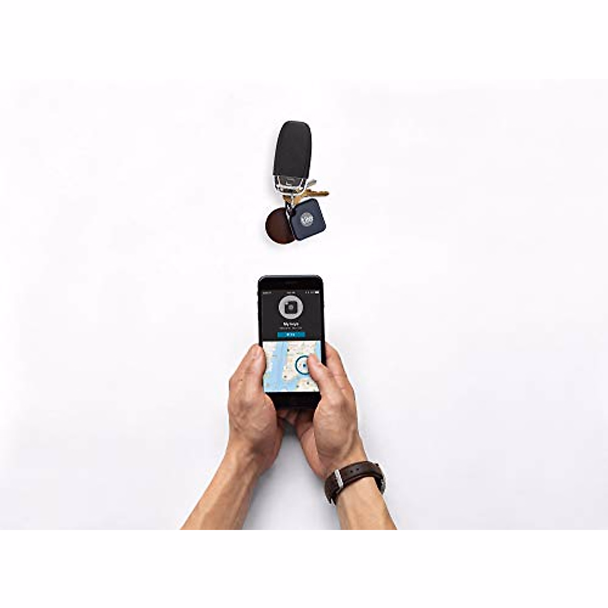 Tile Inc., Pro Black and White Combo, Bluetooth Tracker and Finder, Water Resistant, Replaceable Battery, Easy to Attach for Keys, Pet Collars and Bags (4 Pack), combo - black & white (EC-18004)