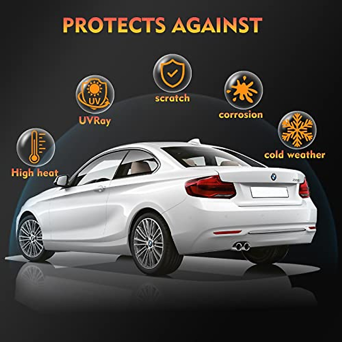 Advanced 10H Ceramic Coating for Cars, High Gloss Ceramic Coating with Applicator, Easy-to-Use Scratch Resistant Nano Graphene Ceramic Coating Kit, 3 Years Hydrophobic Paint Protection (30ml)