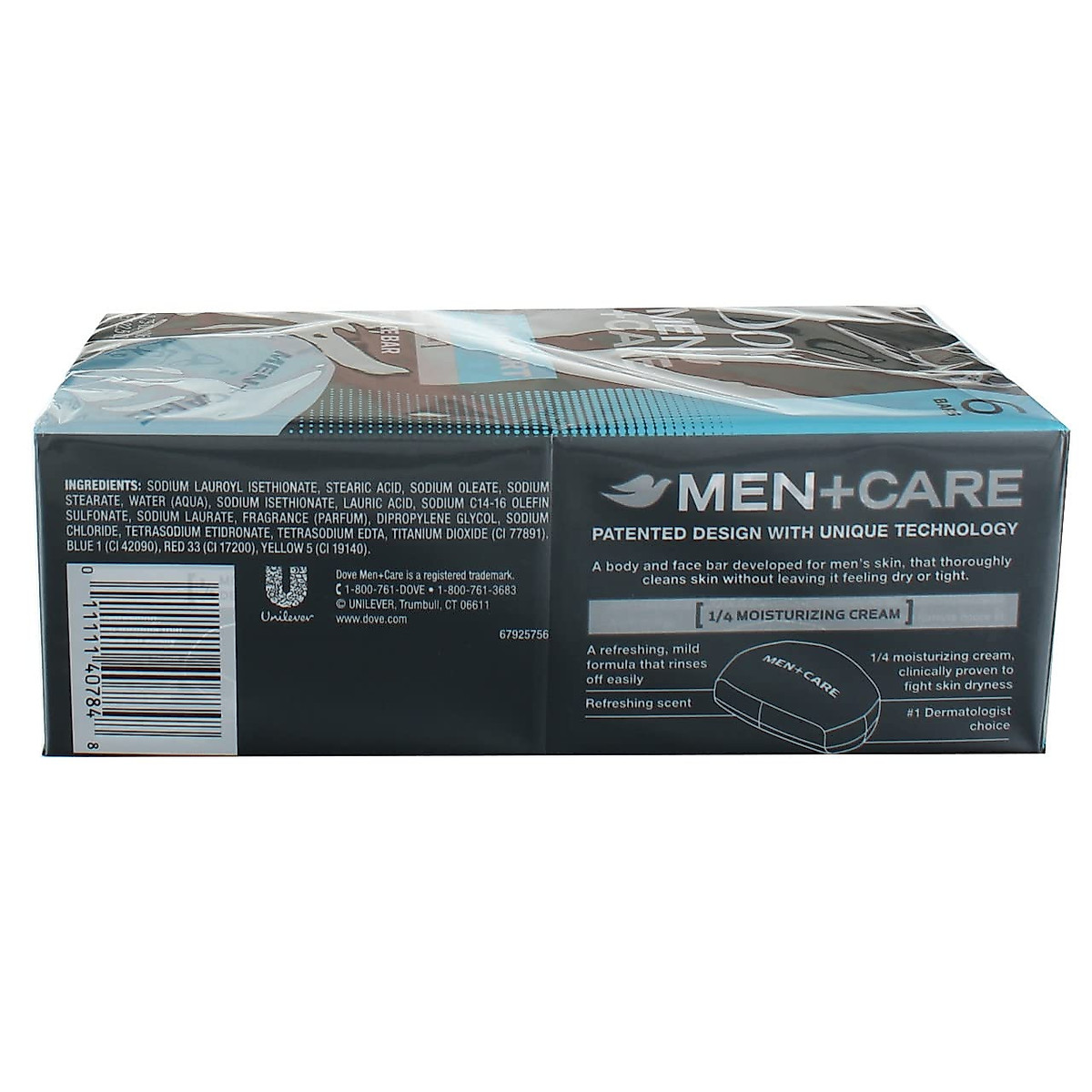Dove Men+Care Body and Face Bar, Clean Comfort, 4 oz