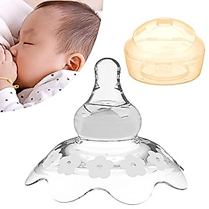 Nipple Shields for Nursing Newborn, Upgraded 25mm Nippleshield for Breastfeeding Nursing Mothers with Inverted & Sore Nipple with Carrying Case