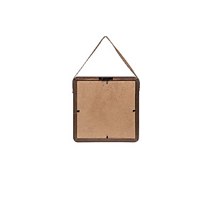 Foreside Home and Garden Frame Natural 4 x 4 inch Decorative Wood Hanging Picture, 39