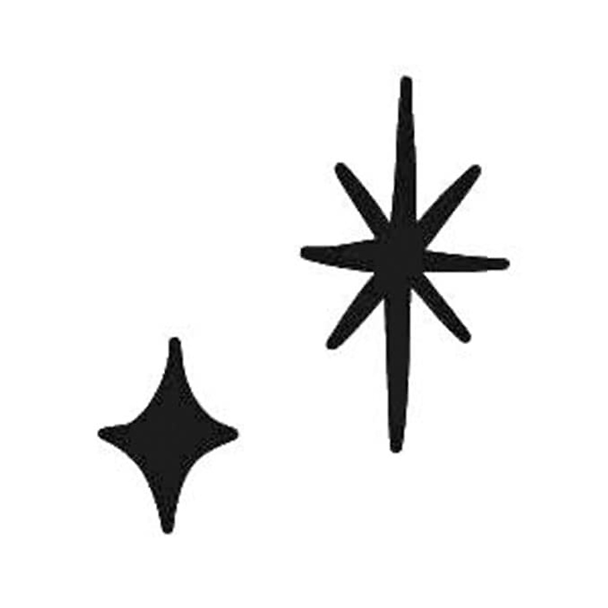 Inkbox Temporary Tattoos, Semi-Permanent Tattoo, One Premium Easy Long Lasting, Water-Resistant Temp Tattoo with For Now Ink - Lasts 1-2 Weeks, Sparkle, 1 x 1 in