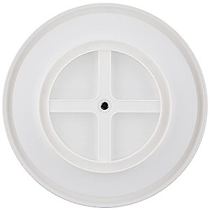 Copco 5220593 Non-Skid Pantry Cabinet Lazy Susan Turntable, 9-Inch and 12-Inch, White/Gray, 2-Pack