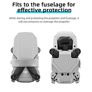 SENSKDN Mavic Mini/Mini 2/Mini SE Propeller Holder Guard Strap Blade Protector Stabilizer Fixator Quick Release for DJI Mavic Mini/Mini 2/Mini SE Drone Accessories (Grey)