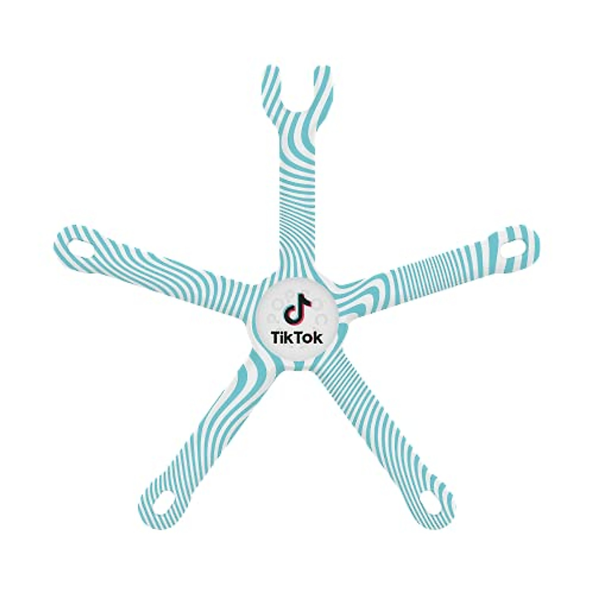 PopSockets: Flexible Phone Mount & Stand, Phone Tripod Mount, Universal Device Mount - TikTok Teal Swirl