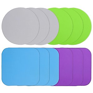 Jar Opener Gripper Pad, Rubber Jar Opener Grippers, 12 Pcs Jar Opener for Weak Hands, Seniors with Arthritis(Grey/Green/Blue/Purple)
