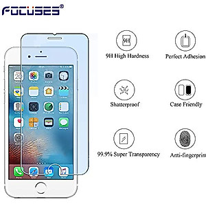 Focuses Screen Protector for iPhone 8,7,6S,6(4.7") iPhone 8 Blue Light Screen Protector Compatible iPhone 8/7/6S/6 (3 Pack)