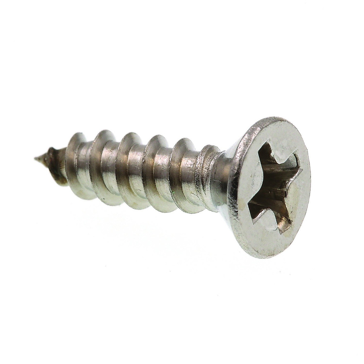 Prime-Line 9016185 Sheet Metal Screw, Self-Tapping, Flat Head Phillips, #6 X 1/2 in, Grade 18-8 Stainless Steel, Pack of 25