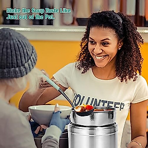 Restlrious Commercial Bain Marie Buffet Soup Warmer, Stainless Steel Round Food Warmer, 4 QT Electric Adjustable Temp Pot with Ladle Notch, Soup Station for Restaurant, Buffet, Parties, 110V/1000W