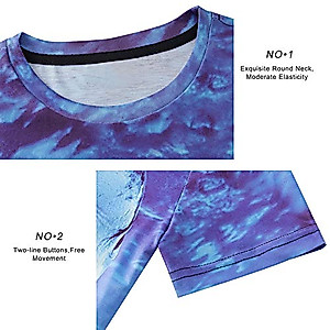 RAISEVERN Boys Girls Shark Shirts T-Shirt Students Unisex Short Sleeve Tops Casual Tees for Kids Holiday School Outfits 9-12 Years