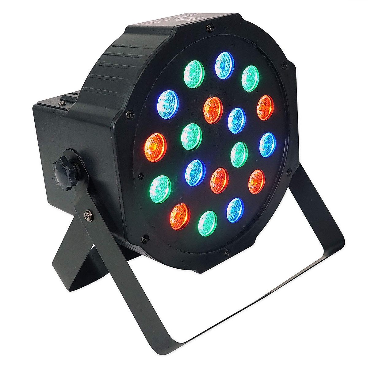 Rockville Battery PAR 50 Black, 10 Pack Rechargeable RGB Wash Lights with Charging Flight Case, Includes RF Remote, 10 Hour Battery Life, Perfect for Events, Parties & DJ Gigs