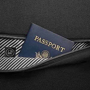 Solo New York Stealth Hybrid Backpack, Black - with Anti-Theft Features (Cut-Proof, Armored Zippers, & RFID Data Protection)