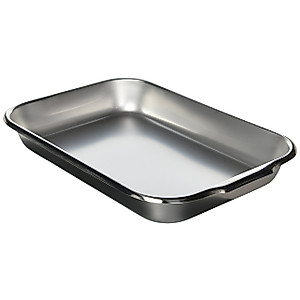 Vollrath 61230 3.5 Qt Bake and Roast Pan, Stainless Steel, 14-7/8 x 10-1/4 x 2-inch, Silver