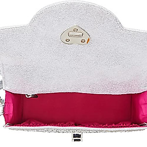 Betsey Johnson Party Line Rhinestone Phone Bag, Silver