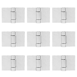 9 Pcs 3"x 2" Heavy Duty Weldable Door Hinges, 304 Stainless Steel Butt Hinge Design, for Metal Gate Windows, Swing Door, Safety Door, Thickness 3mm