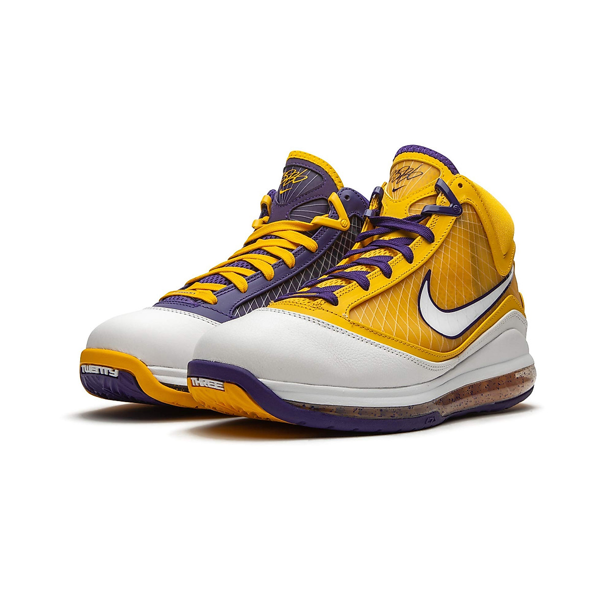 Nike Mens Air Max Lebron 7 CW2300 500 Media Day - Size 8.5 White/University Red