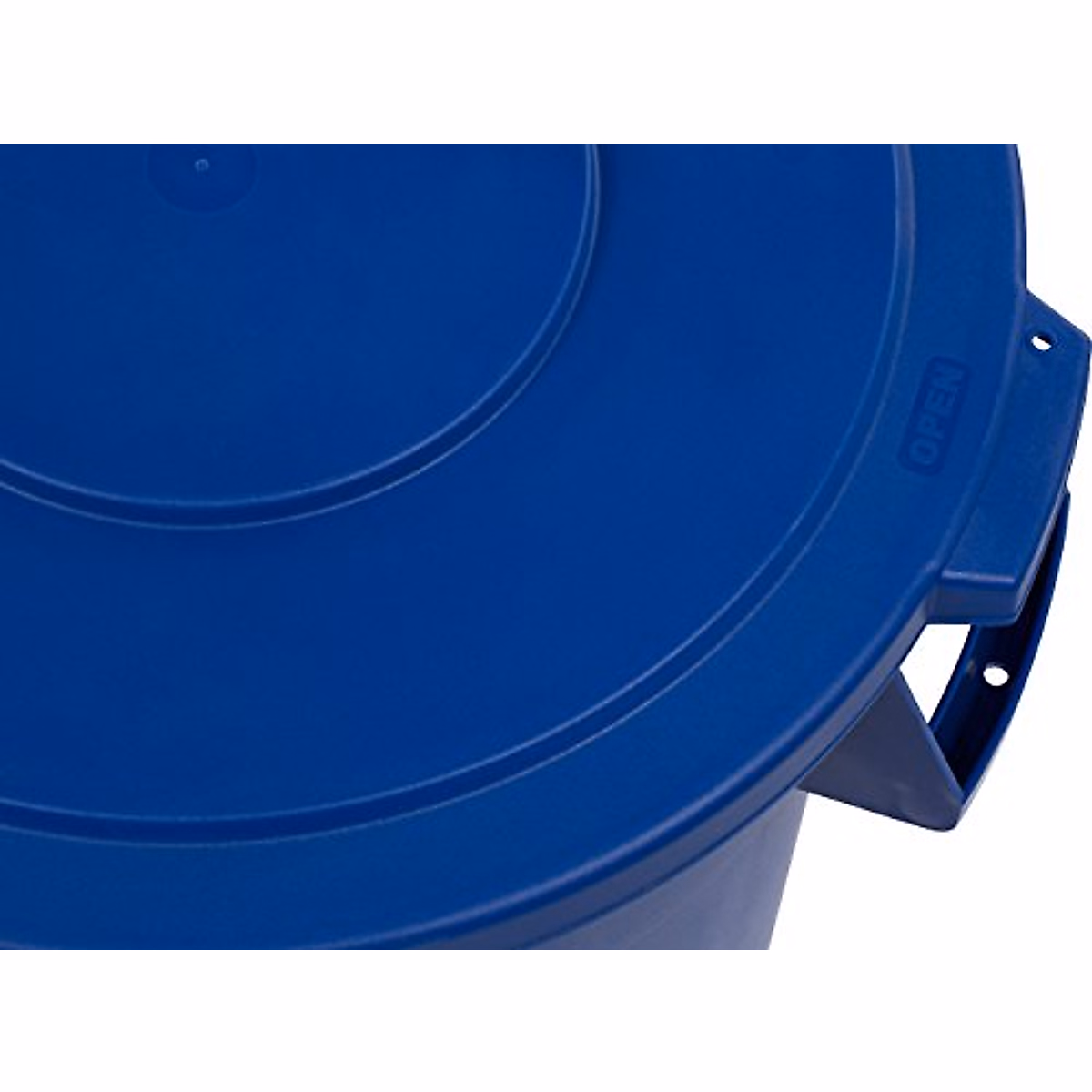Carlisle FoodService Products 34103314 Bronco Polyethylene Round Lid, 22.5" Diameter x 2.13" Height, Blue, for 32 Gallon Trash Containers