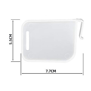 8Pcs Plastic Refrigerator Dividers Organizer Adjustable Snap-on Storage Box Refrigerator Pantry Grid Dividers Separator Tidy Organizer for Home Kitchen Office Supplies, Clear