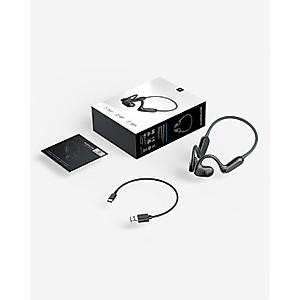 SoundPEATS Air Conduction Headphones, RunFree Lite Open-Ear Sports Bluetooth V5.3 Headphones with Bass Boost and 17 Hours, Sweatproof Ultralight Headset for Running, Workouts, USB-C