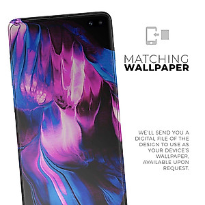 DesignSkinz Liquid Abstract Paint V49 Protective Vinyl Decal Wrap Skin Cover Compatible with The Samsung Galaxy S20 (Screen Trim & Back Glass Skin)