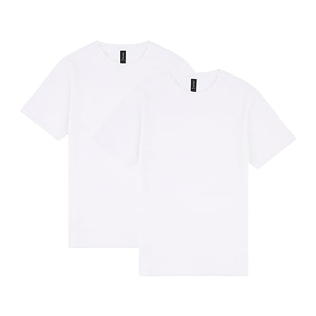 Gildan Adult Softstyle Cotton T-Shirt, Style G64000, Multipack, White (2-Pack), Large