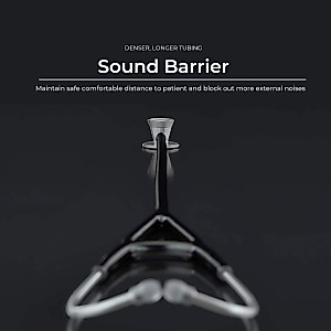 MDF Instruments ProCardial Cardiology Stethoscope, Lightweight Titanium, Adult, Dual Head, Emerald Green Tube, Rosegold Chestpiece-Headset, MDF797TRG21