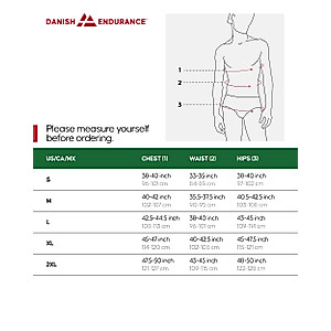 DANISH ENDURANCE Merino Wool Long Sleeve Base Layer Shirt for Men, Thermal Shirt Dark Grey