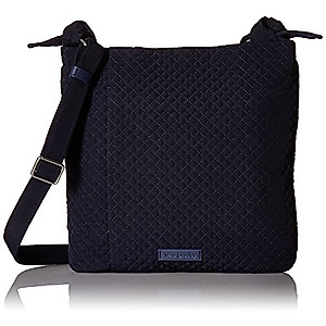Vera Bradley Women's Microfiber Hadley Hipster Crossbody Purse, Navy, One Size
