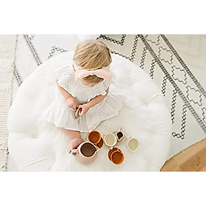 Marlowe & Co Silicone Classic Tea Play Set for Children (Botanical Rose)